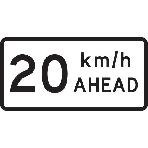 20km/H Speed Limit Ahead – Level 1 | Highway 1